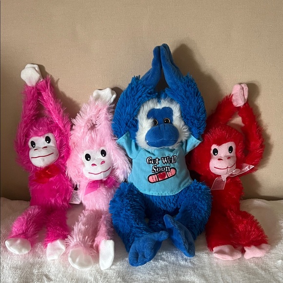 Fiesta | Toys | Get Well Soon Colorful Plush Monkeys | Poshmark